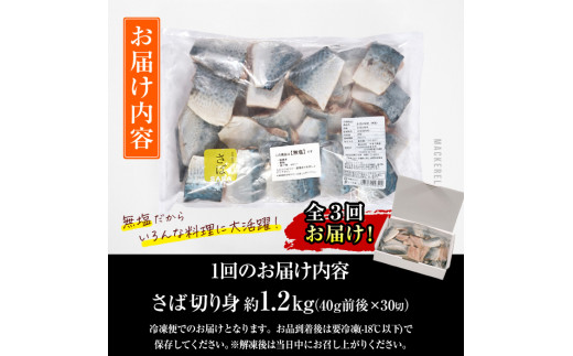 ＜定期便・全3回 (隔月)＞訳あり・業務用さば 切り身 (総計約3.6kg・40g前後×90切) 【AQ92】【(株)やまろ渡邉】 - 大分県佐伯市｜ふるさとチョイス - ふるさと納税サイト