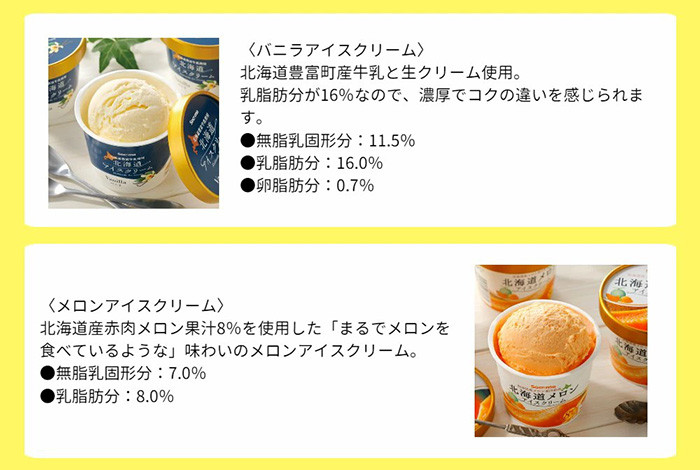 【Secoma】北海道アイスクリーム（バニラ・メロン各6個セット）【01103】Secoma 北海道アイスクリーム バニラ メロン アイス 詰め合わせ セット 12個 お取り寄せ スイーツ ...