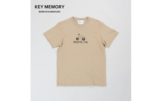 《2》【KEYMEMORY 鎌倉】ルート134イラストTシャツ BEIGE - 神奈川県鎌倉市｜ふるさとチョイス - ふるさと納税サイト