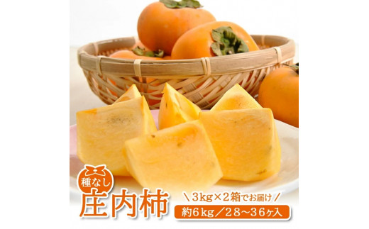 酒田産 庄内柿 約6kg(28～36玉入)2L～3Lサイズ SB0694 - 山形県酒田市｜ふるさとチョイス - ふるさと納税サイト
