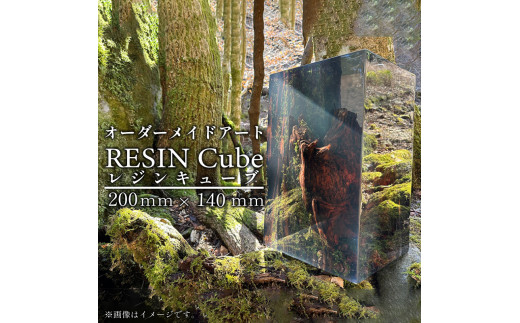 オーダーメイド アート RESIN Cube 200mm×140mm インテリア レジン キューブ 自然 静岡県 沼津市 ホテルライク 会社 ...