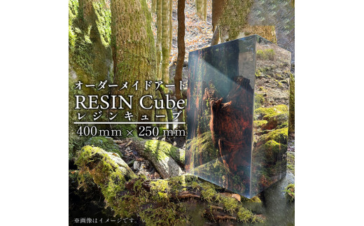 オーダーメイド アート RESIN Cube 400mm×250mm インテリア レジン キューブ 自然 静岡県 沼津市 ホテルライク 会社 ...