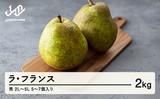 【先行予約】 山形県産 ラ・フランス 秀 2L～5L 2kg (5~7個入り) nf-lasyx2 - 山形県山辺町｜ふるさとチョイス - ふるさと納税サイト