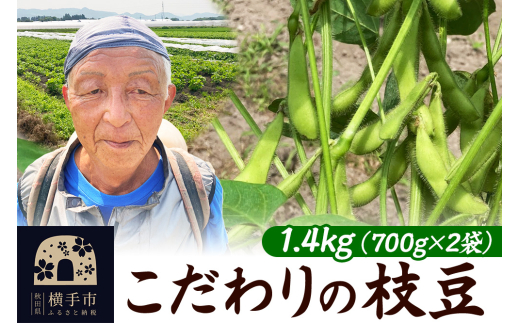 7月下旬より発送 こだわりの枝豆 1.4kg（700g×2袋）秋田県横手市産 - 秋田県横手市｜ふるさとチョイス - ふるさと納税サイト